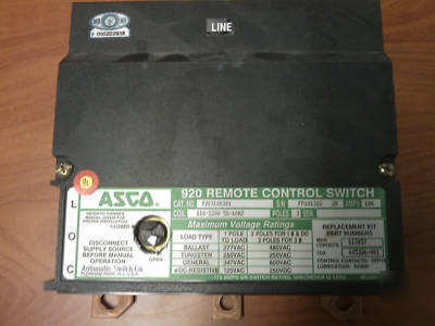 ASCO 920 Optional Auxiliary Control Relays - GlobeElectricSupply